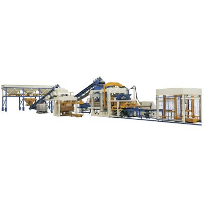China HST10-15 Automatic Cement Block Production Line with 14,000-120,000 Bricks/Shift Capacity and One Year Warranty for sale