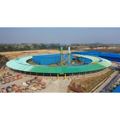 China Halstec 8.6m Rotary Kiln 160m Clay Brick Manufacturing Plant CE ISO for sale