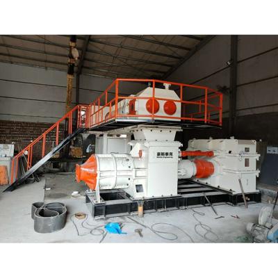 China JKY70 Double Stage Vacuum Extruder 35000-45000 Bricks/hr Brick Plant Machine for sale