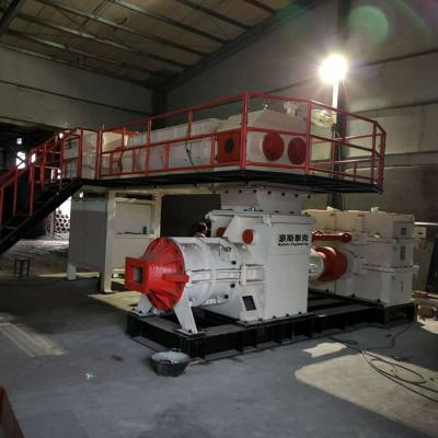 China Double Stage Vacuum Extruder Brick Plant Machine 20000-30000 Bricks/hr CE ISO for sale