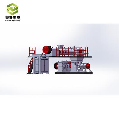 China Double Stage Vacuum Extruder JKY55/55-40 110+200KW Automatic Clay Brick Making Machine 11000-25000 Bricks/Hour for sale