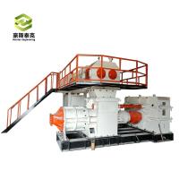 China Double Stage Vacuum Clay Brick Extruder JKY60 160+315KW with Motor and Speed Reducer for sale