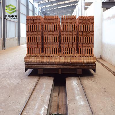 China Automatic Fired Clay Brick Making Machine 150000 Bricks Daily 3.7m Tunnel Kiln for sale