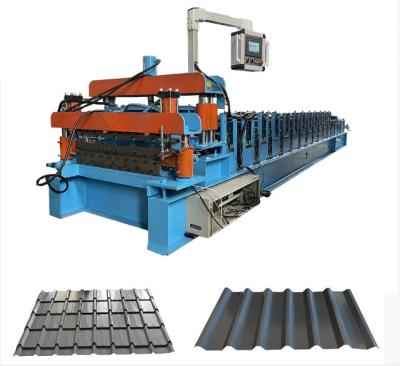 China Ibr Steel Roofing Sheet Double Layer Roll Forming Machine 1.5mm for sale