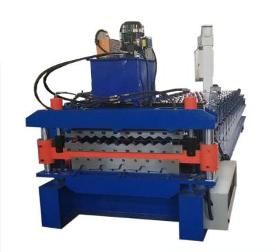 China Full Auto Sheet Metal Double Layer Roll Forming Machine 15 - 18m/Min Hydraulic for sale