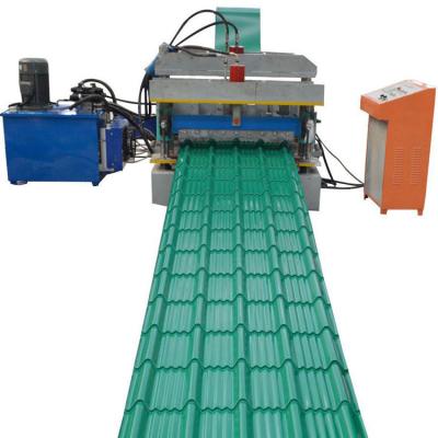 China 1250mm Wide 0.5mm Profiles Roof Tile Roll Forming Machine In Gardens for sale