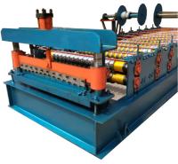China Plc Touch Screen Hmi Shutter Door Roll Forming Machine 380v50hz for sale