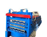 China 0.8mm Three Layer Roll Forming Machine Ibr Corrugated And Glazed Tile for sale