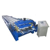 China 0.6-1.5mm Steel Ribbed Panel Floor Decking Cold Roll Forming Machine Equipment for sale