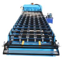 China Ppgi Glazed Tile Step Tile Roll Forming Machine Color Steel Roof Making Machine for sale
