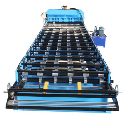 China Ppgi Glazed Tile Step Tile Roll Forming Machine Color Steel Roof Making Machine for sale