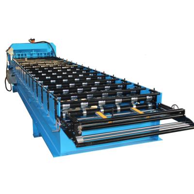 China Steel Roofing Tile Glazed Tile Roll Forming Machine Long Span for sale