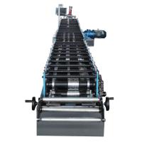 China Metal Water Channel Roof Rain Gutter Making Machine Plc Control System for sale