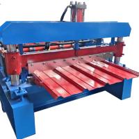 China Trapezoid Roof Tile Roll Forming Machine 5 Ribs High Capacity Energy Saving for sale