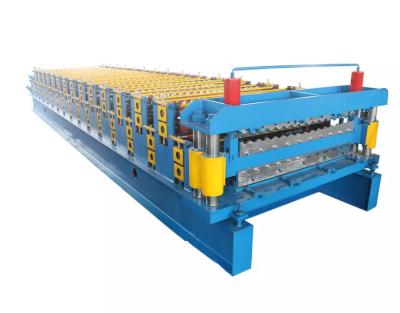 China PPGI Double Layer Roll Forming Machine With Hydraulic Cutting for sale