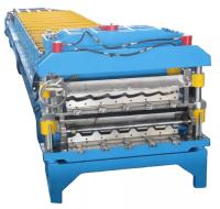China Roof Tile Wall Panel Double Layer Roll Forming Machine Color Steel Galvanized for sale