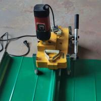 China Standing Seam Roofing Panel Roll Forming Machine With Hydraulic Cutting for sale