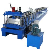 China Standing Seam Roofing Panel Roll Forming Machine With Hydraulic Cutting for sale