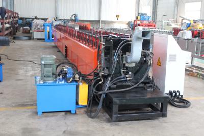 China 4kw Metal Galvanized Downspout Roll Forming Machine  8-12m/Min for sale
