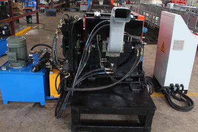 China 3phases Rain Water Downspout Roll Forming Machine Suitable Materials Thickness 0.4-0.8mm for sale