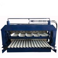 China 380V 60Hz 3Ph Double Layer Roof Roll Forming Machine 840 Trapezoidal And 836 for sale