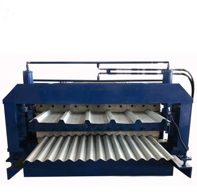 China 380V 60Hz 3Ph Double Layer Roof Roll Forming Machine 840 Trapezoidal And 836 for sale