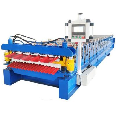 China 7.5m*1.2m*1.5m Size Trapezoid And Corrugated Roofing Tile Machine For Roofing Industry for sale