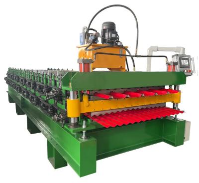 China Ibr And Corrugated Double Layer Roll Forming Machine Fully Automated Plc Control for sale