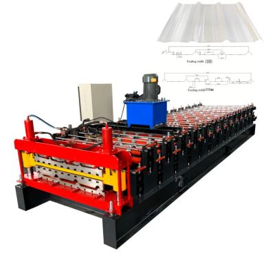 China 840 900 Double Layer IBR Type Roof Cold Roll Forming Machine PLC Control for sale