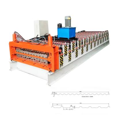 China Customizable Trapezoidal Double Layer Cold Roll Forming Machine 15m/Min for sale
