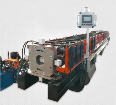 China Galvanized Steel Rain Downspout Pipe Roll Forming Machine Hydraulic Cutting System for sale