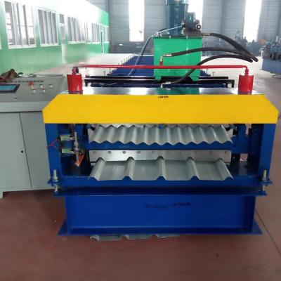 China ISO  4kw Double Layer Roll Forming Machine Corrugated Roofing & 5 Rib Roofing for sale