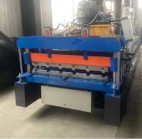 China Trapezoidal Roof Tile Roll Forming Machine With 18 Stations Simple Structure No Pollution for sale