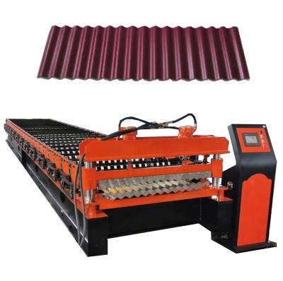 China 8-20m/Min Color Steel Corrugated Roll Forming Machine Roofing Iron Sheet Making Machine for sale