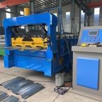 China Steel Structure 1020 Floor Decking Roll Forming Machine  With PLC System for sale