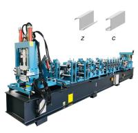 China Automated CZ Purlin Roll Forming Machine Stud And Track Cold Roll Former  5.5kw for sale
