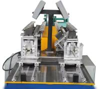 China Double Out Light Gauge Roll Forming Machine V Angle Bar Steel And Omega for sale