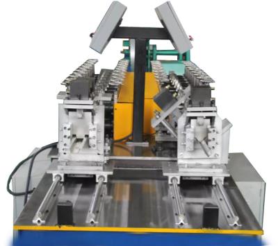 China Double Out Light Gauge Roll Forming Machine V Angle Bar Steel And Omega for sale