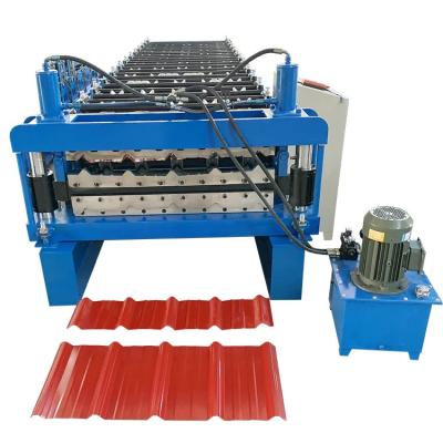 China 6.5T Double Layer Roll Forming Machine 1000-1200mm Width Any Length Cutting for sale