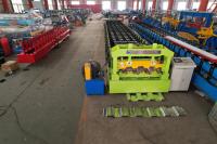 China 45 Steel Deck Roll Forming Machine Cold ±2mm Cutting Tolerance Excellent Performance for sale