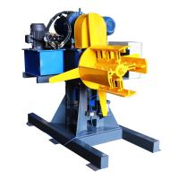 China Customized Automatic Double Head Steel Coil Hydraulic Decoiler 5T 10T for sale