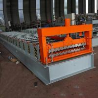 China Color Steel Corrugated Wave Shape Roofing Steel Sheet Making Machine 8-15m/Min for sale