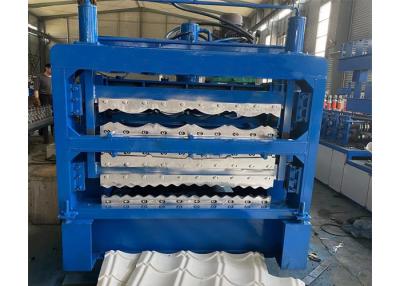 China 8.5*1.5*1.75m Three Layers Roof Tile Roll Forming Machine With 13-18 Stations for sale