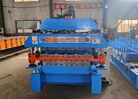China Chain Drive 4kw Tile Roll Forming Machine 70mm Shaft Diameter for sale