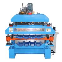 China Precision Metalworking 4kw Power Roof Roll Forming Machine With 1 Year Warranty for sale
