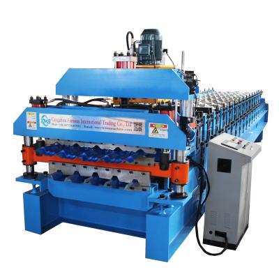 China 2024 New Design Double Layer Roof Roll Forming Machine 840 Trapezoidal And 836 for sale