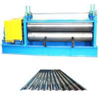 China 0.13-0.3mm Thickness Barrel  Plate Corrugated Roofing Tile Roll Forming  Machine for sale