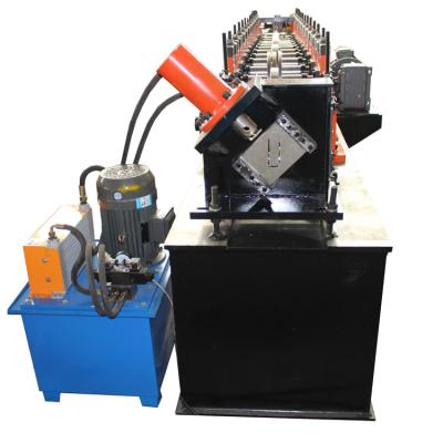 China Plc Control Channel Roll Forming Machine Hydraulic Cutting for sale