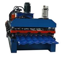 China Glazed Tile Eccentric Arc Roofing Sheet Roll Forming Machine For Ppgi Gi for sale