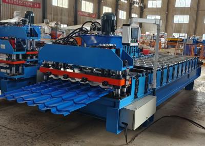China Plc 70mm Shaft Roof Roll Forming Machine For Glazed Metal Tile for sale